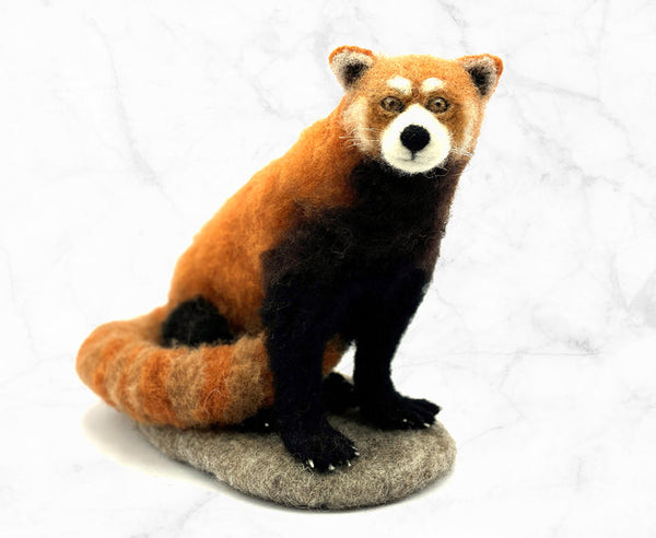 Rudy The Red Panda | Artisan Needle Felting Kit – The Fiberists